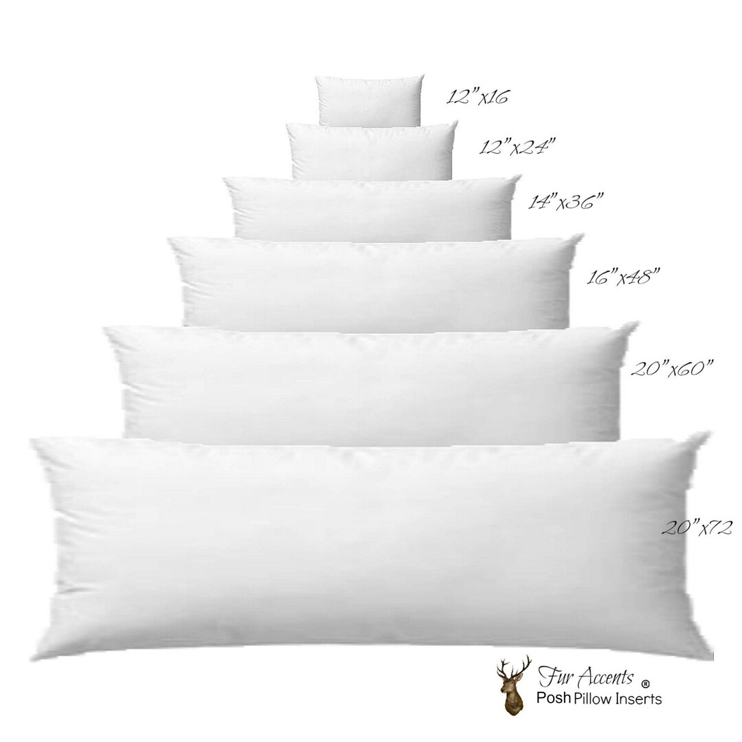 Plush Pillow Inserts - High Quality - Extra Full - Poly Fiber Pillow ...