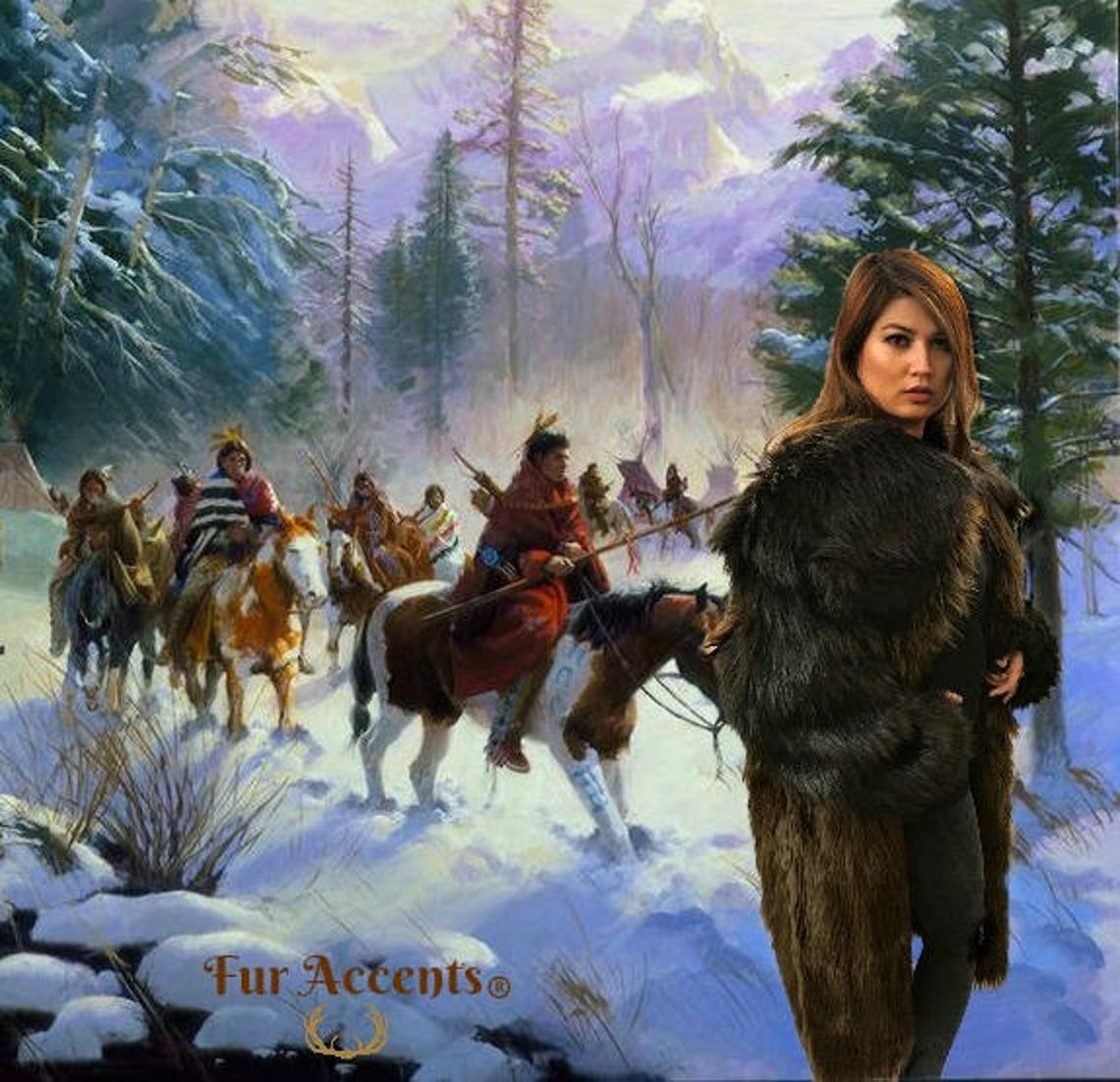 Buffalo Robe Bear Skin Jacket Long Coat Exotic Faux Fur - Etsy