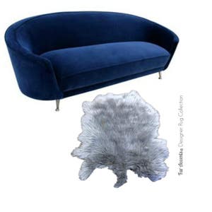 Plush Faux Fur Area Rug - New Sheepskin Pelt Shape Designer Throw Rug ...