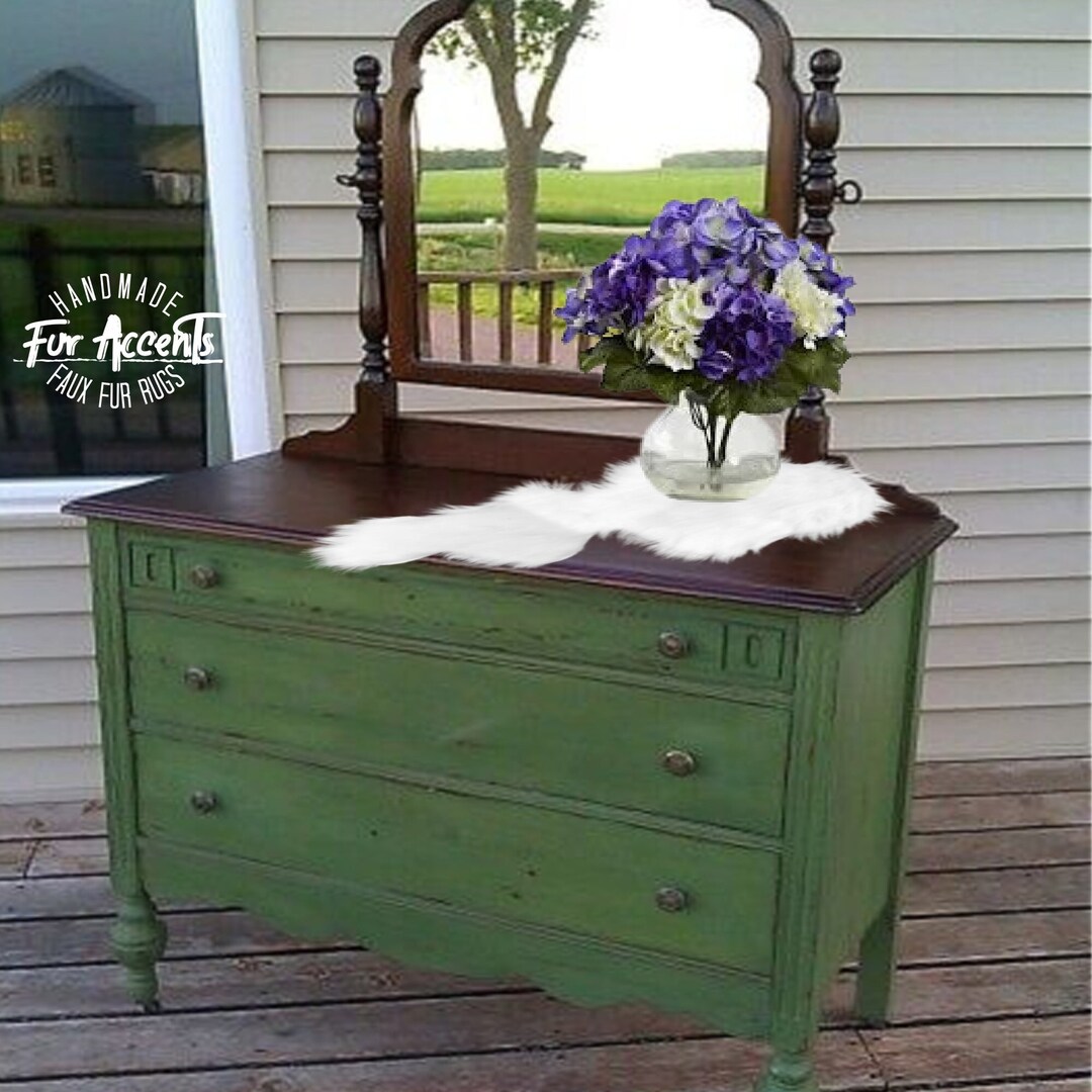 White Christmas Tree Snow Drift Runner,shaggy White Faux-snow Flake ...