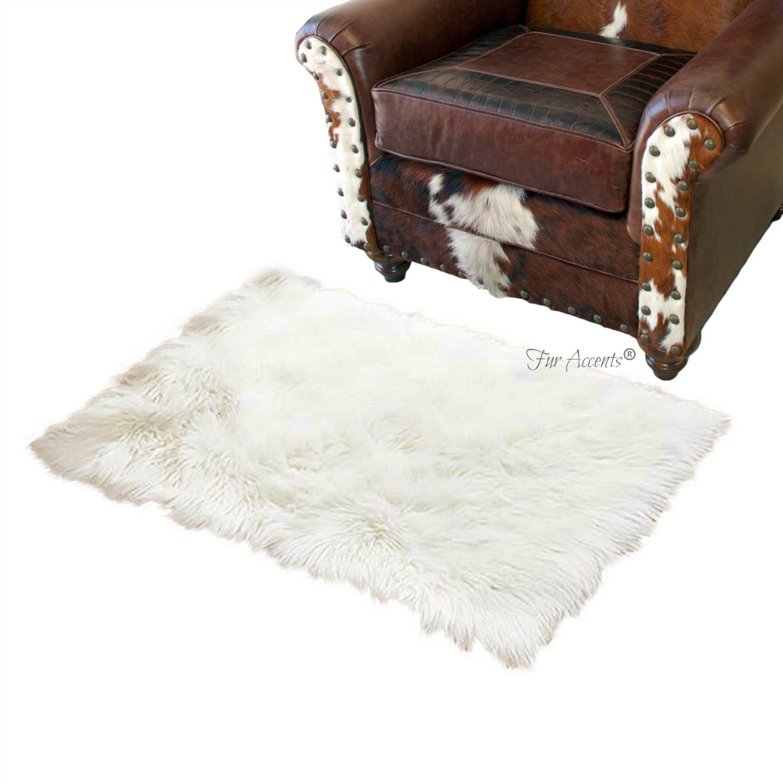Plush Faux Fur Area Rug Luxury Fur Thick White Shaggy Carpet - Etsy