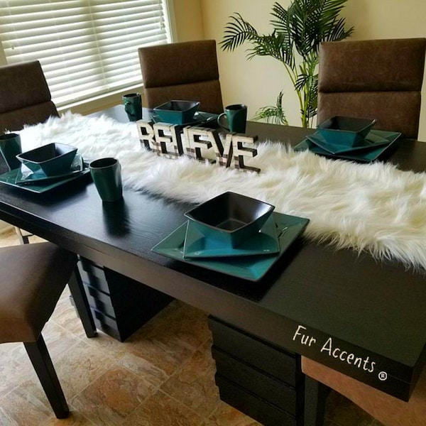 Faux Fur Table Runner - Etsy