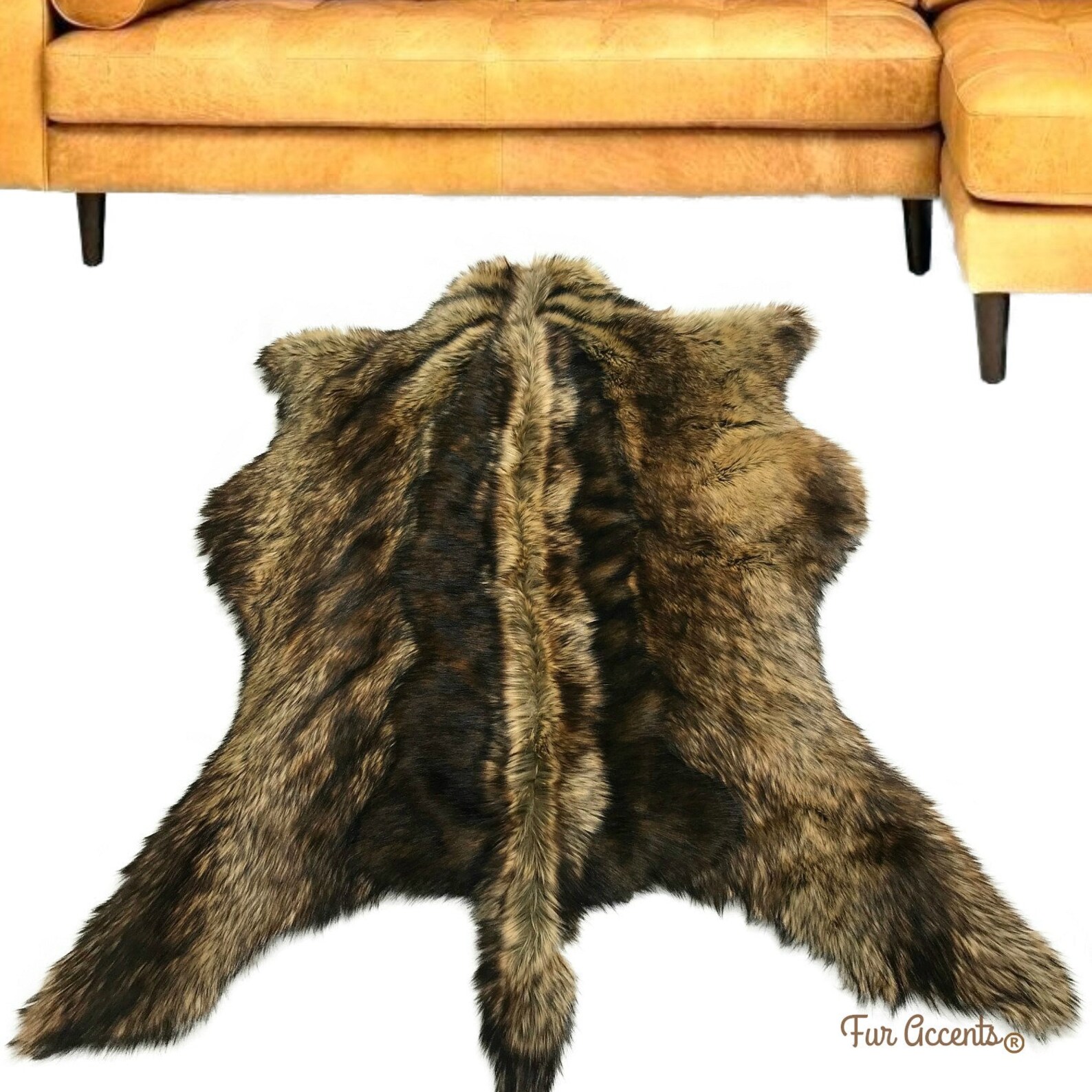 Extraordinarypatchwork Pieced Fur Bear Skin Rug100% Animal - Etsy