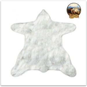 Faux Fur Bearskin Rug – Shaggy Sheepskin Pelt, Designer Throw Carpet - Etsy