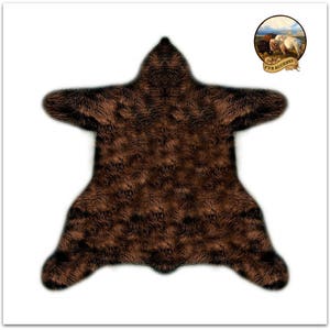 Faux Fur Bearskin Rug – Shaggy Sheepskin Pelt, Designer Throw Carpet - Etsy