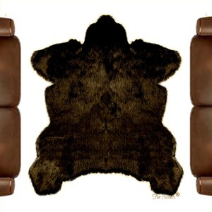 Faux Bear Skin Rug - Faux Fur Area Rug - White,off White,brown,black ...