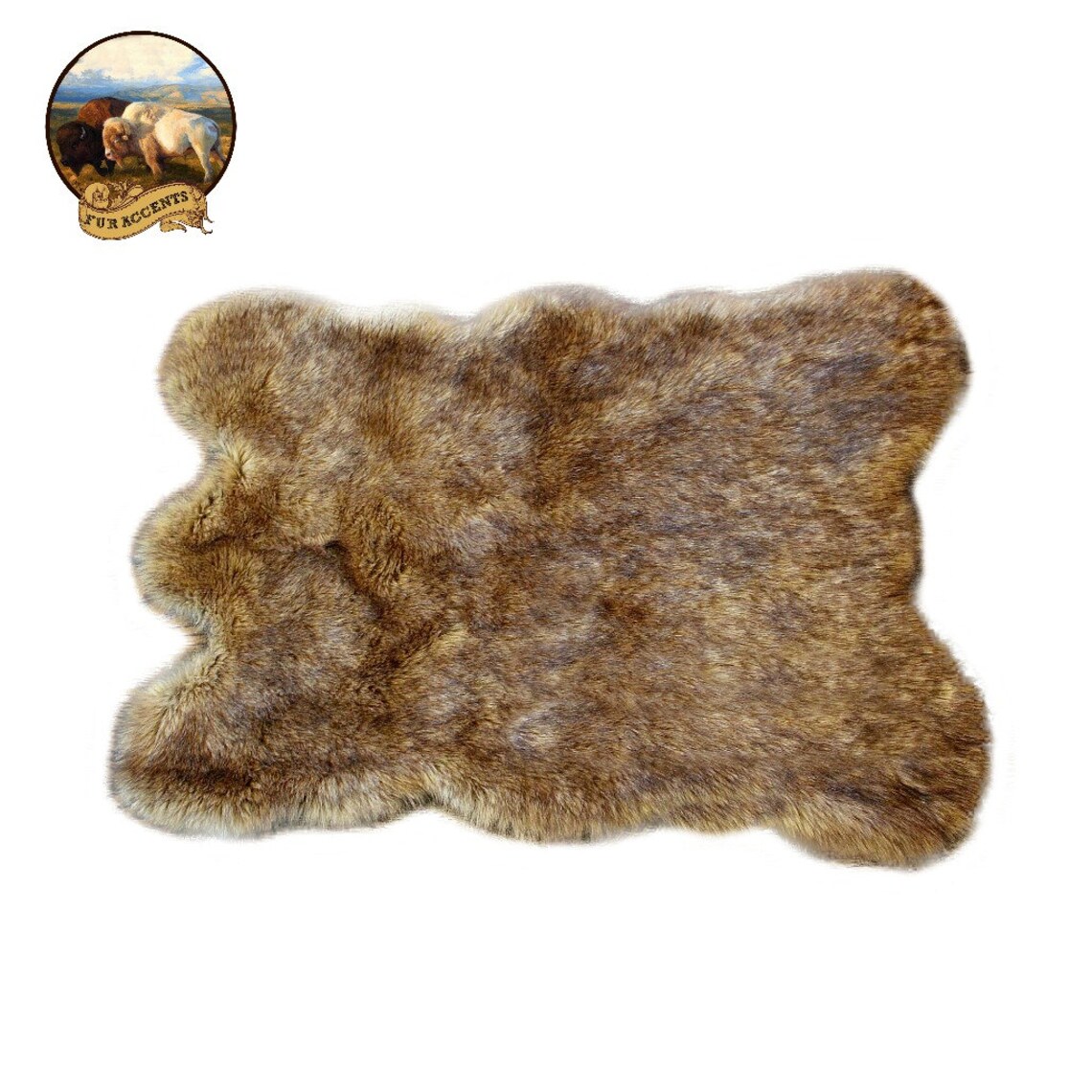 Plush Faux Fur Area Rug Luxury Fur Light Golden Brown Skin | Etsy