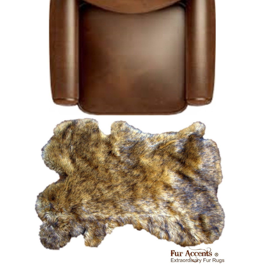 Plush Faux Fur Area Rug - Shaggy Sheepskin -new Pelt- Custom Design ...