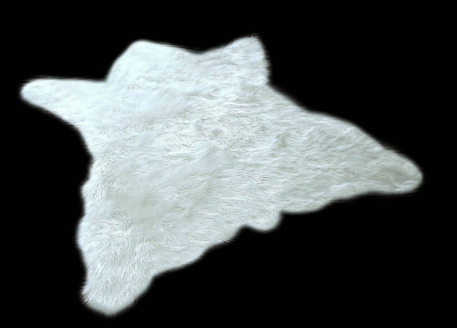 Plush Faux Fur Bear Skin Area Rug Traditional Realistic - Etsy