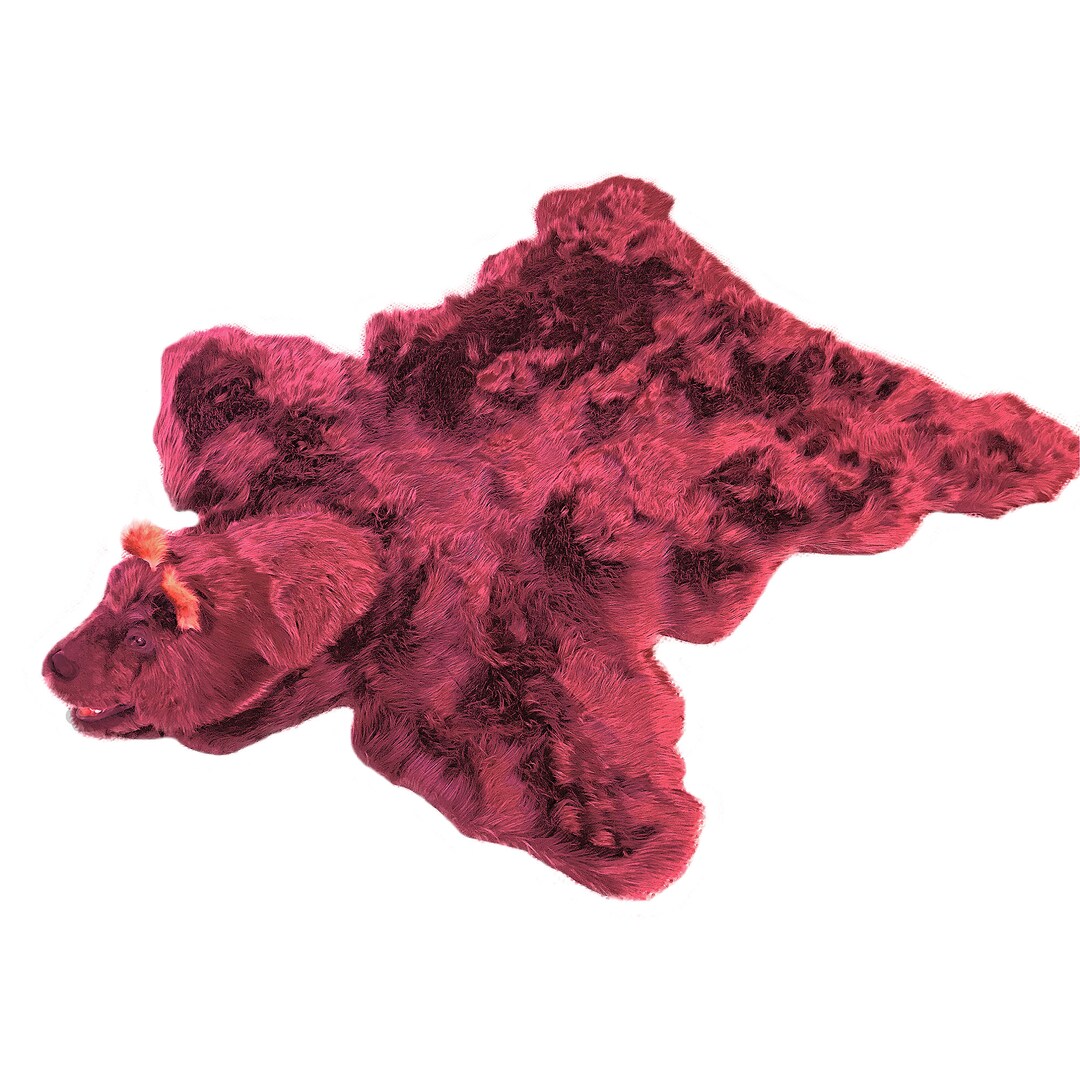 Bear Skin Rug - Hand Made - Realistic - Life Size - Luxury Fur - Brown ...