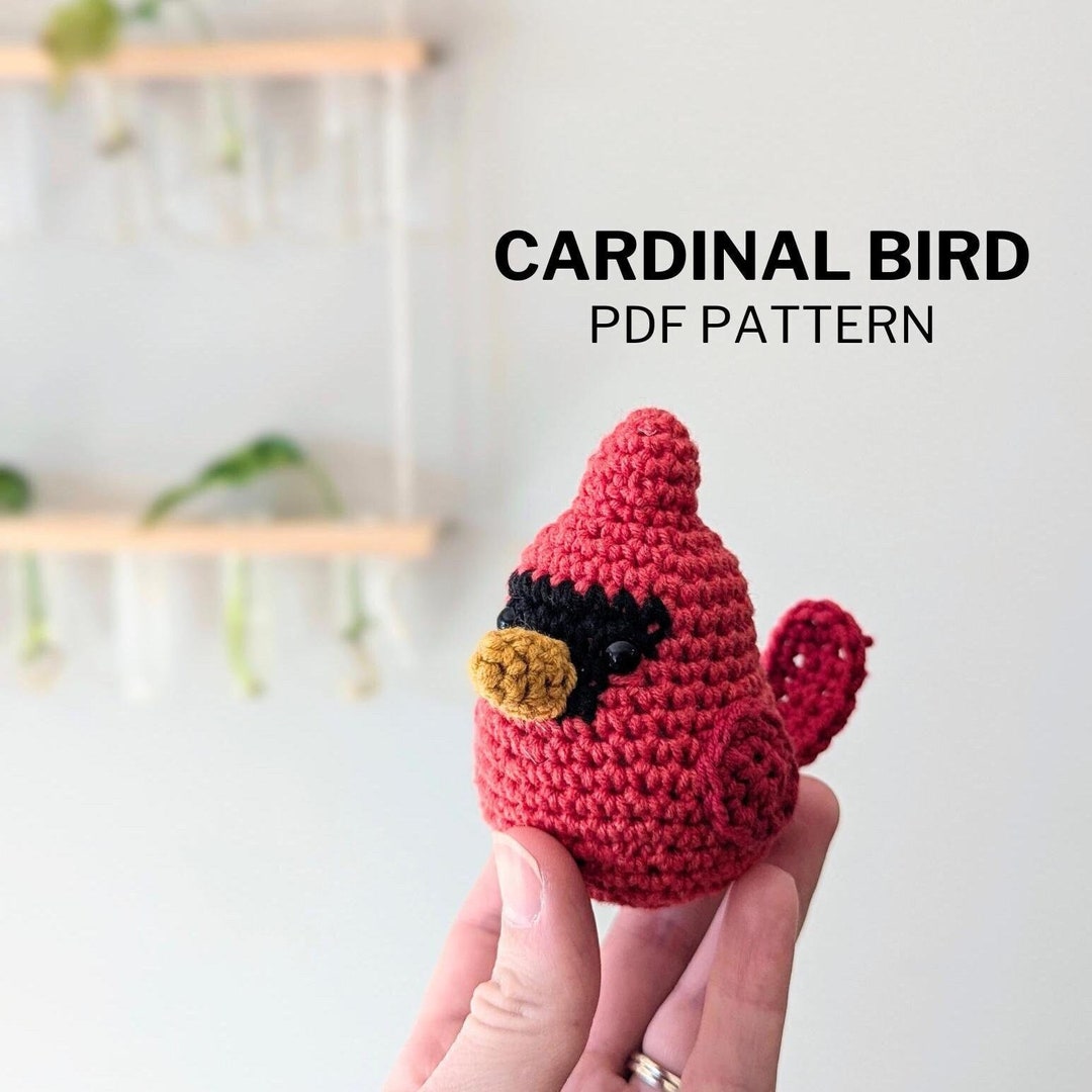 Crochet Cardinal Amigurumi Pattern: DIY Bird (PDF Pattern) - Etsy