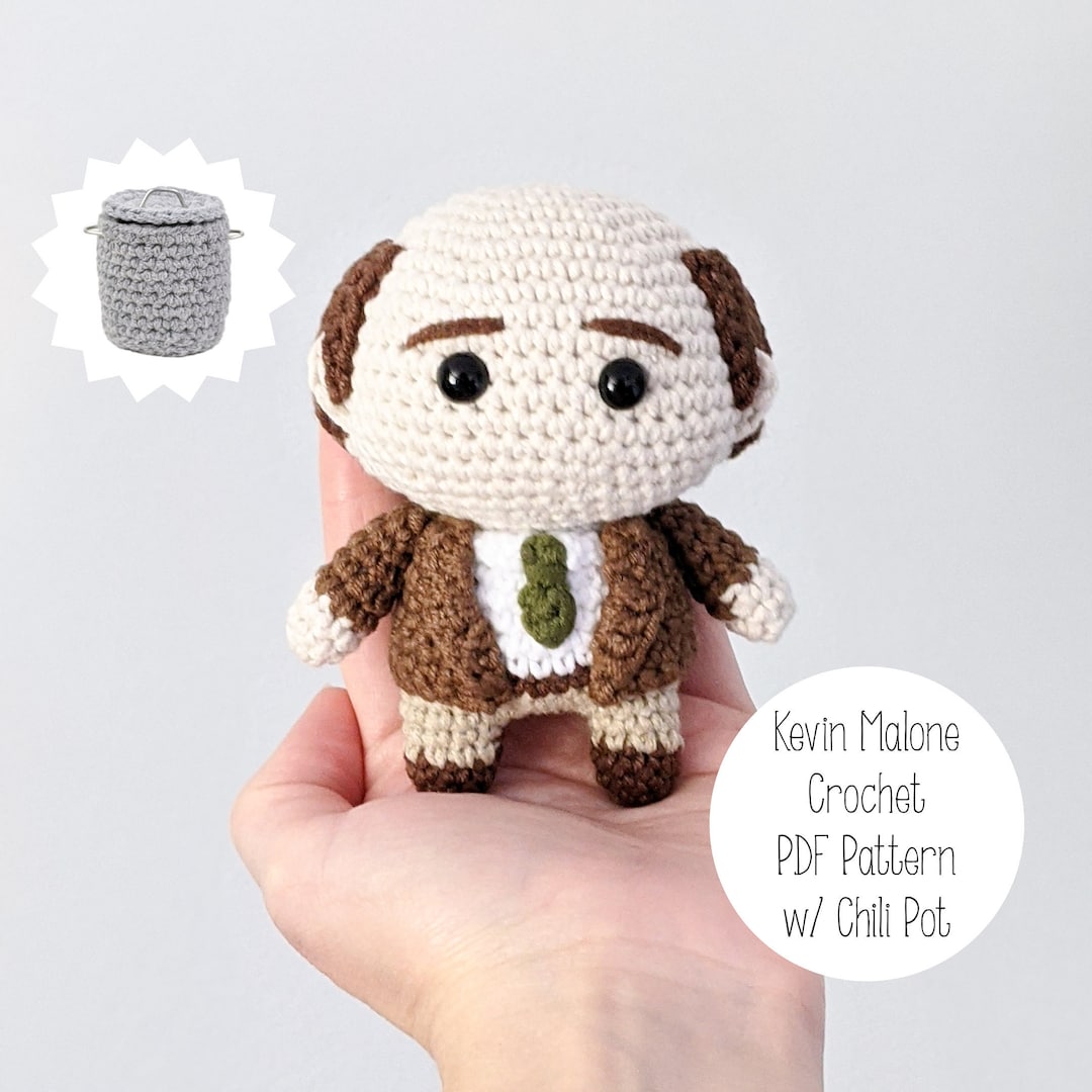 PATTERN: Kevin Malone Crochet Doll With Chili Pot, Amigurumi Pattern ...
