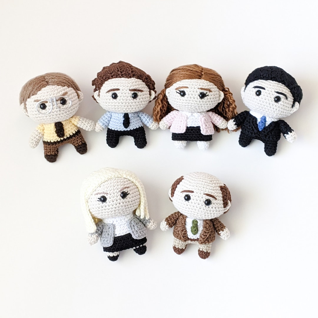 Digital Pattern Bundle: the Office Character Collection, Crochet Doll ...