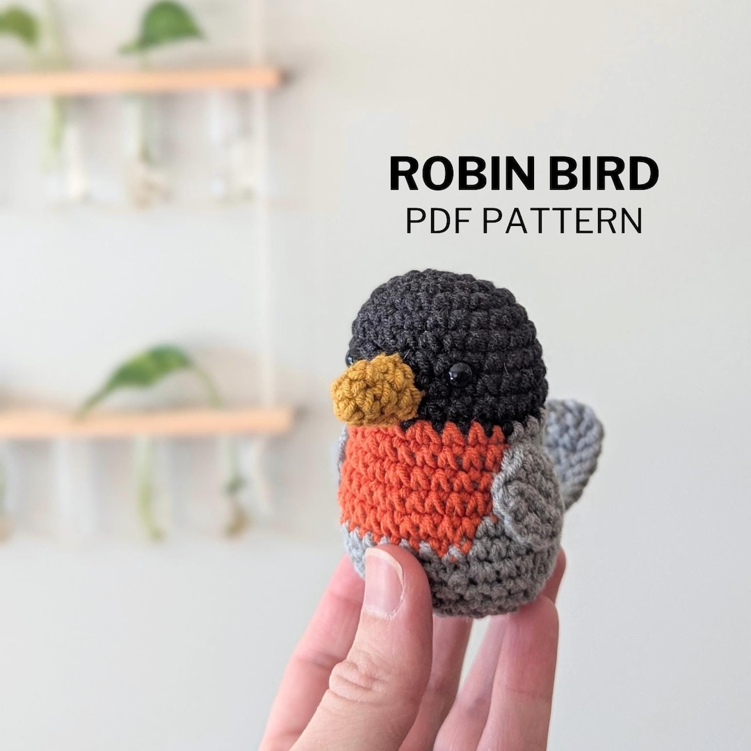 Crochet Robin Amigurumi Pattern: DIY Bird (PDF Pattern) - Etsy
