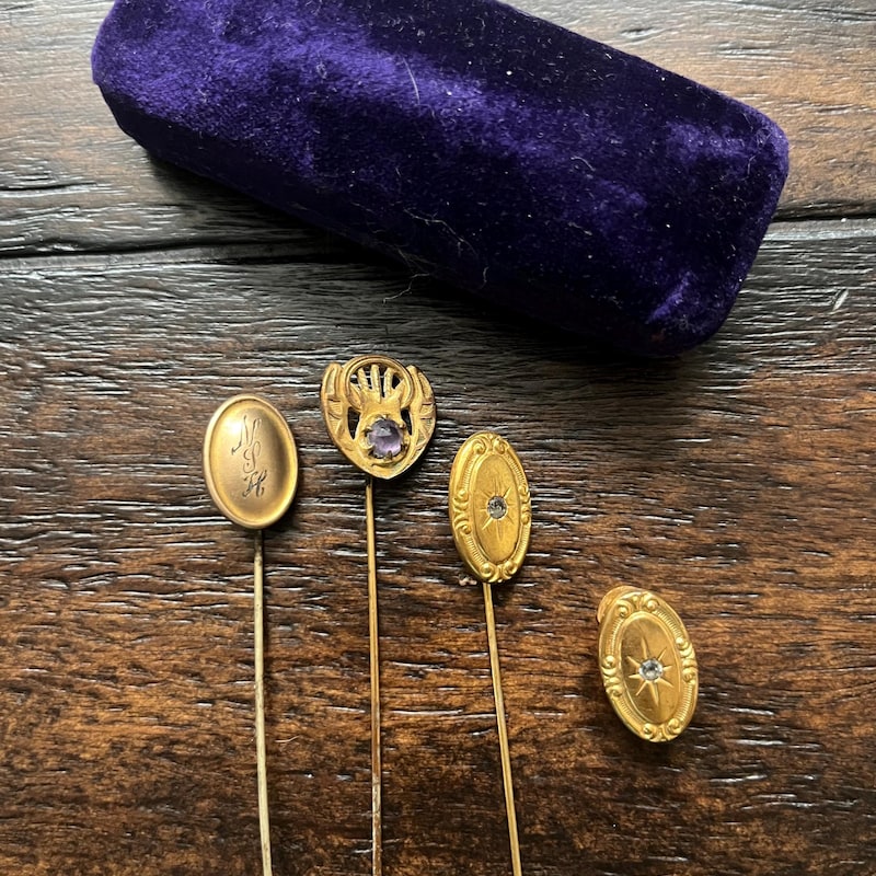 Antique Stick Pin Case - Etsy