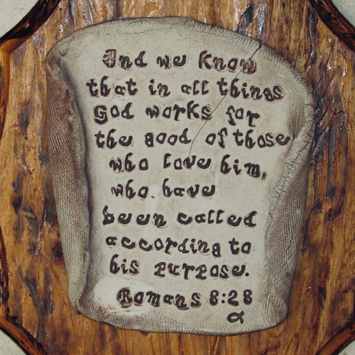 Romans 8:28 Christian Bible verse Biblical wall art home | Etsy