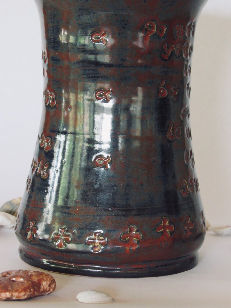 Stoneware Porcelain Pottery Jar, Vase, Christian Scripture Vessel, John ...