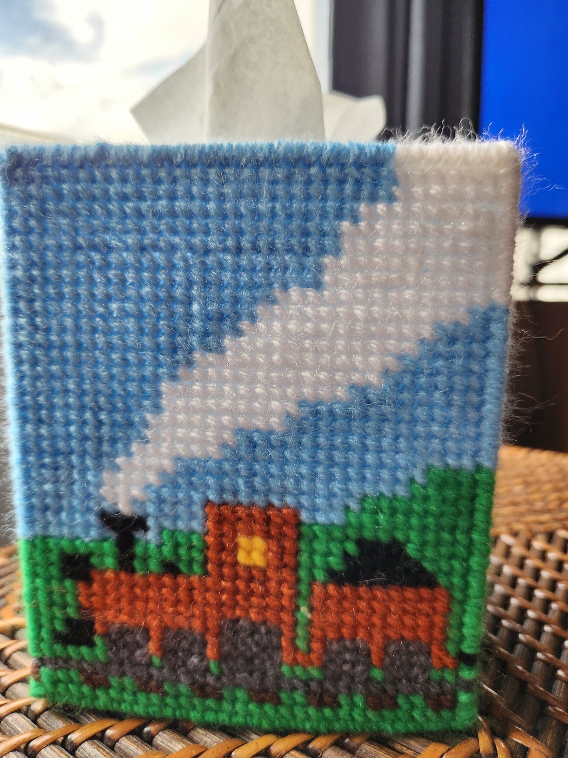 Train Tissue Box Cover - Etsy