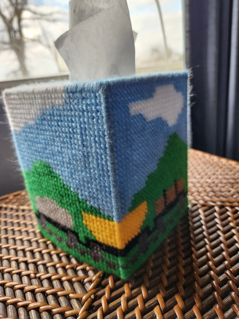 Train Tissue Box Cover - Etsy