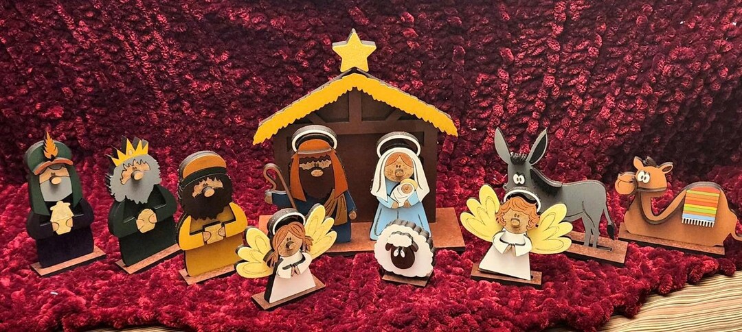 NATIVITY SCENE Shelf Sitters - Etsy