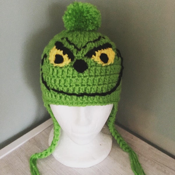 Crochet Grinch Hat - Etsy