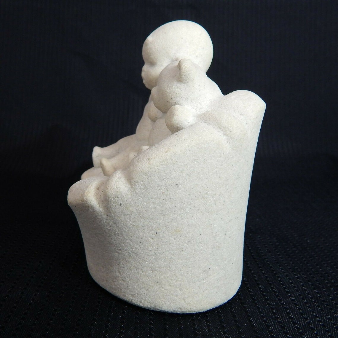 Mar Bell Marbell Sand Stone Child Teddy Bear Figurine Stone Art ...