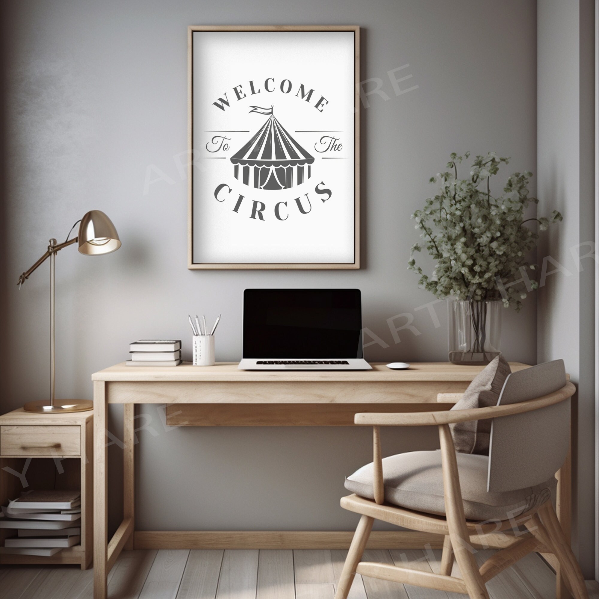 Digital Wall Art Welcome to the Circus Poster Sign Picture - Etsy