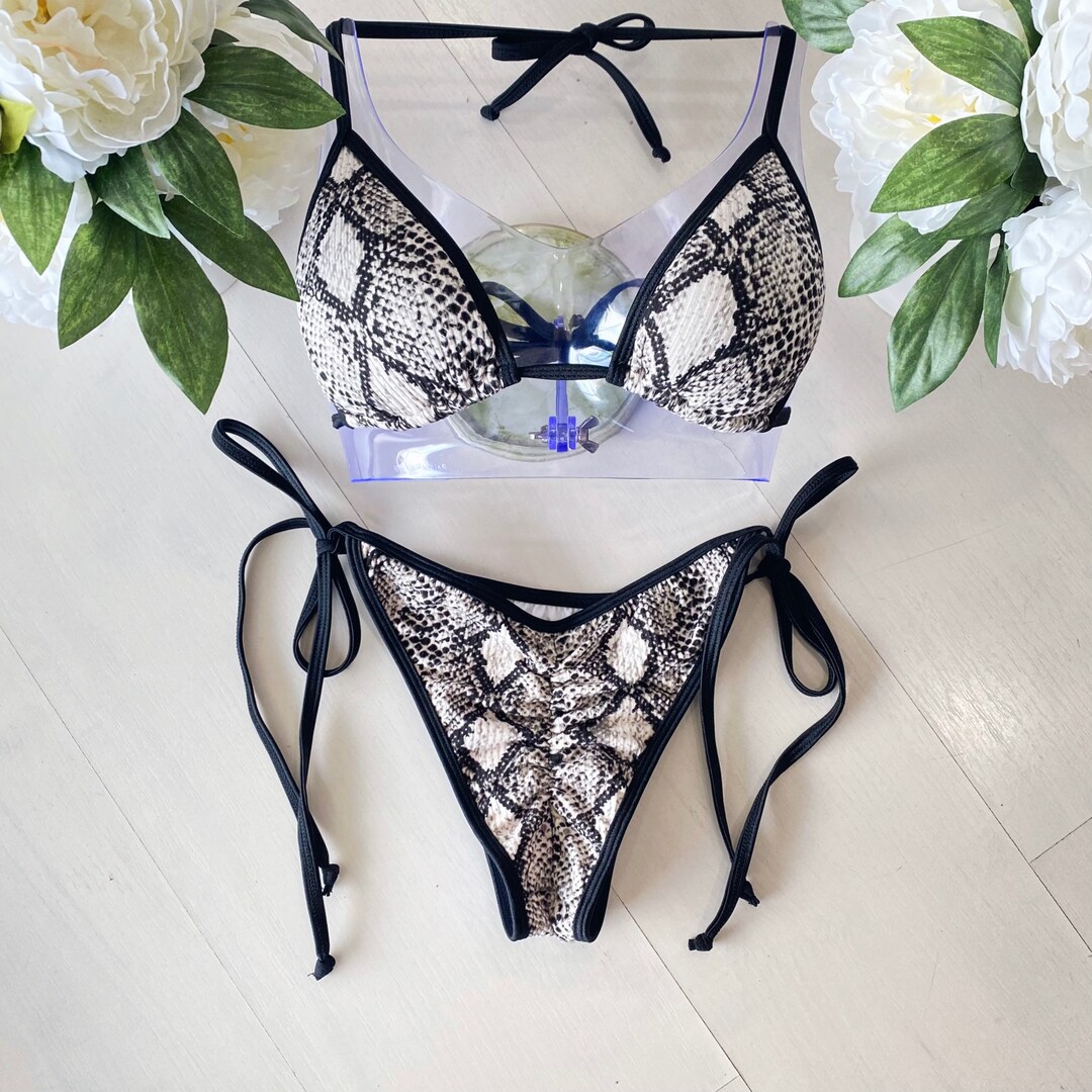 Brown String Bikini Pads Included Cheeky or Regular - Etsy