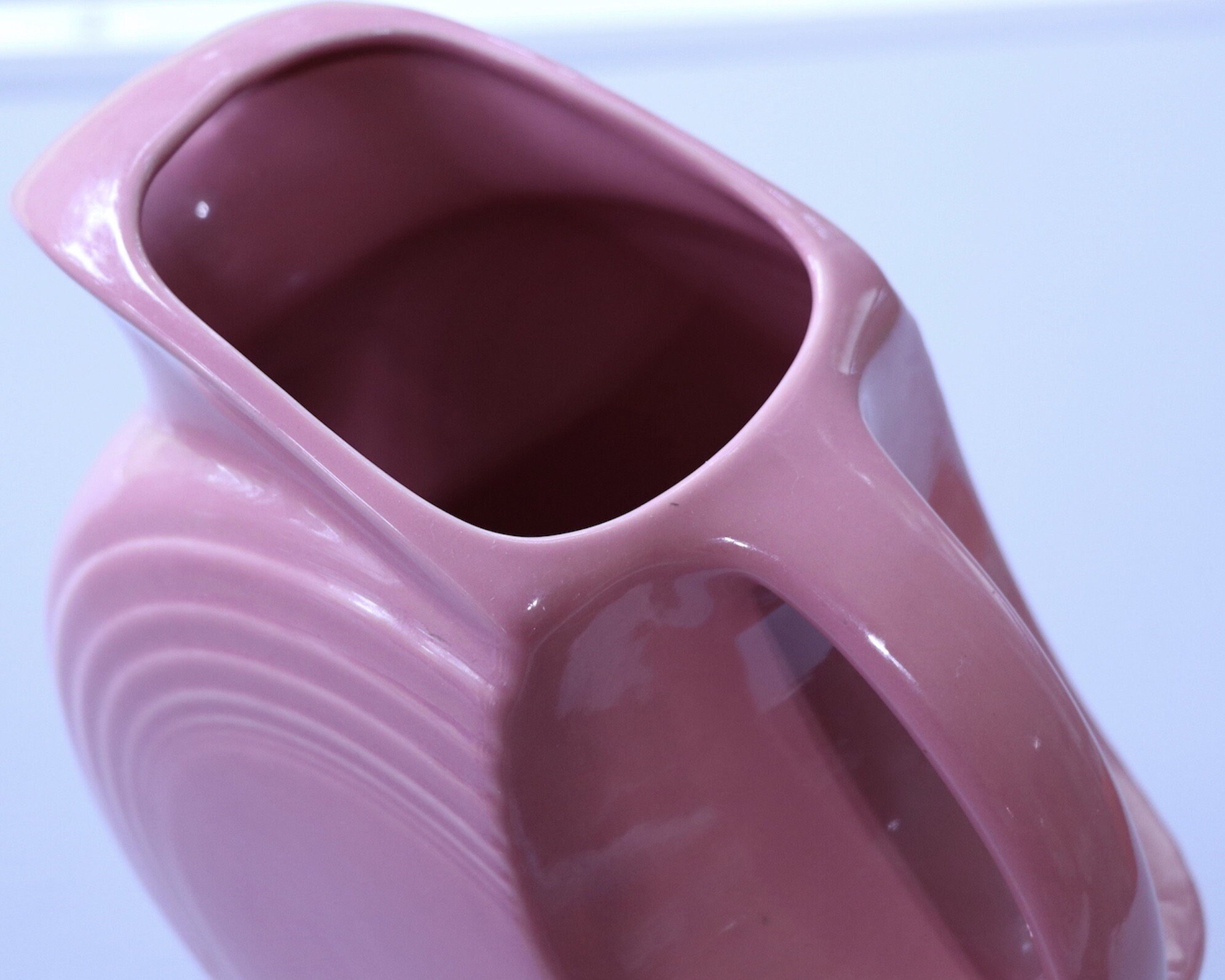 Blush Mauve Fiesta Pitcher Large Disc Retro Container - Etsy