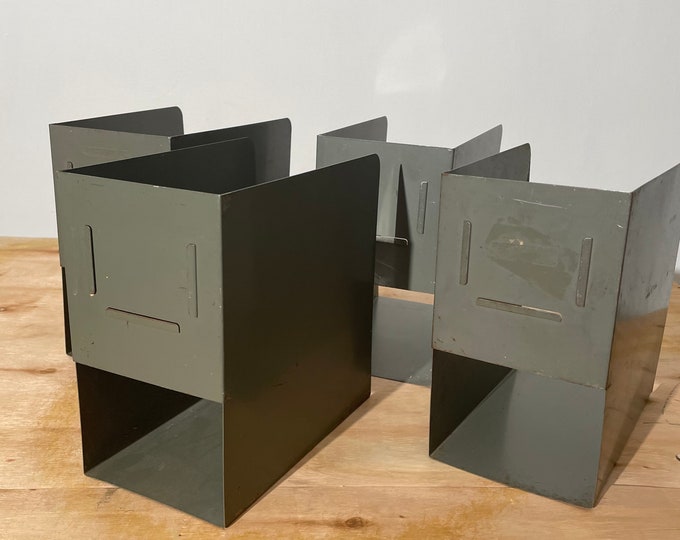 Metal Book Organizer -metal File Holder -library File Holder- Metal ...