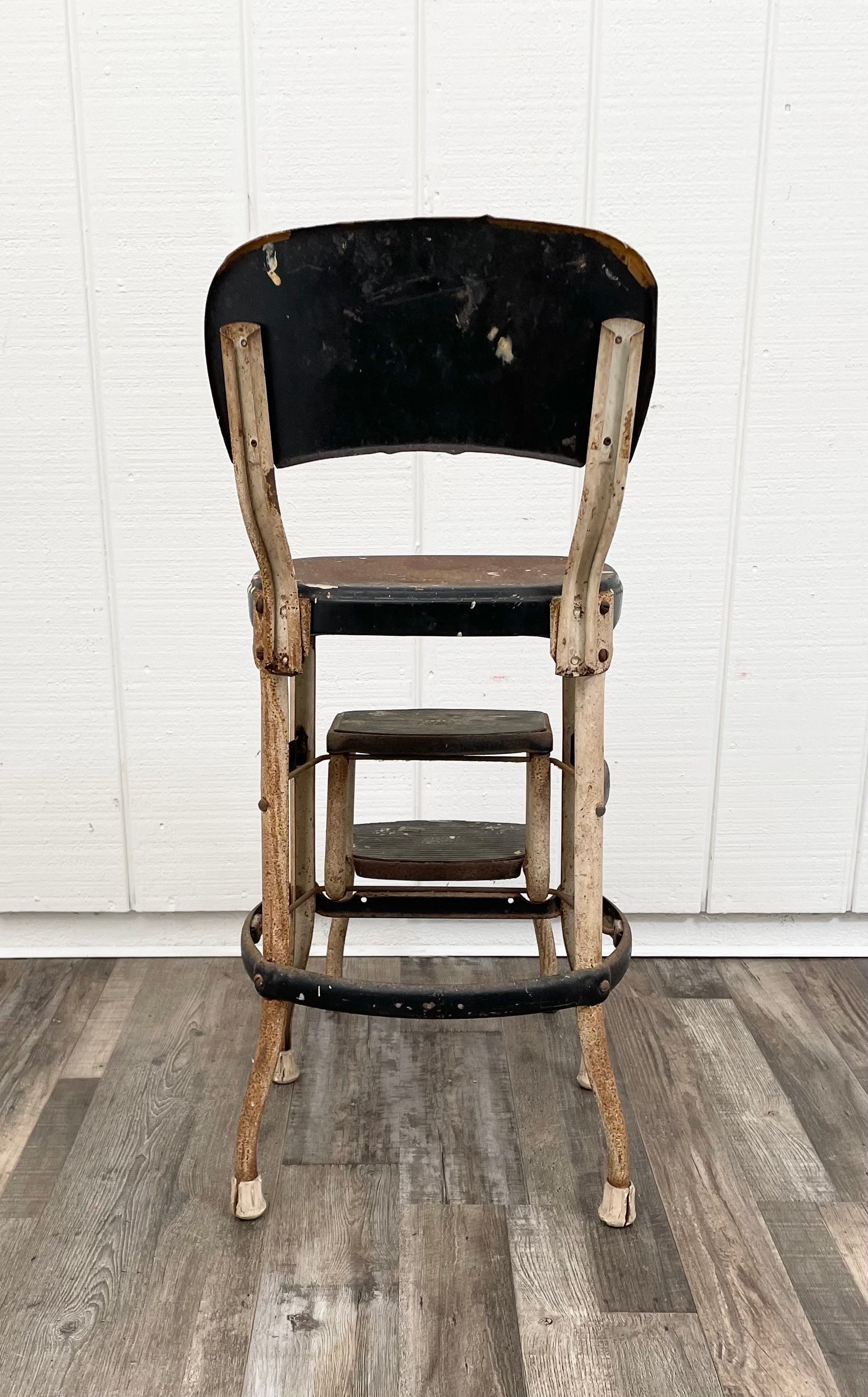 Rusty Cosco Chair - Vintage Step Stool Kitchen Furniture - Rusty ...