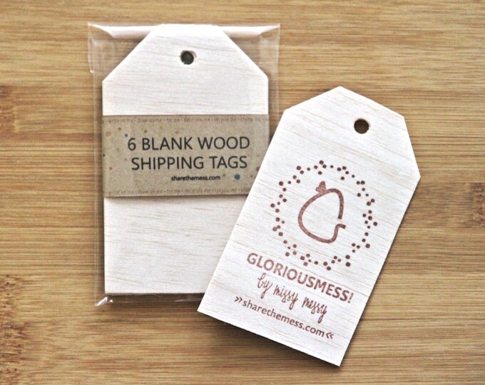 Blank Wooden Tags Rustic Shipping Labels for Stamping - Etsy