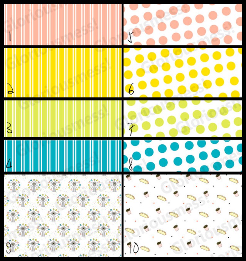 Polka Dot Striped and Fun Fair Gift Wrap DIY Printable PDF - Etsy