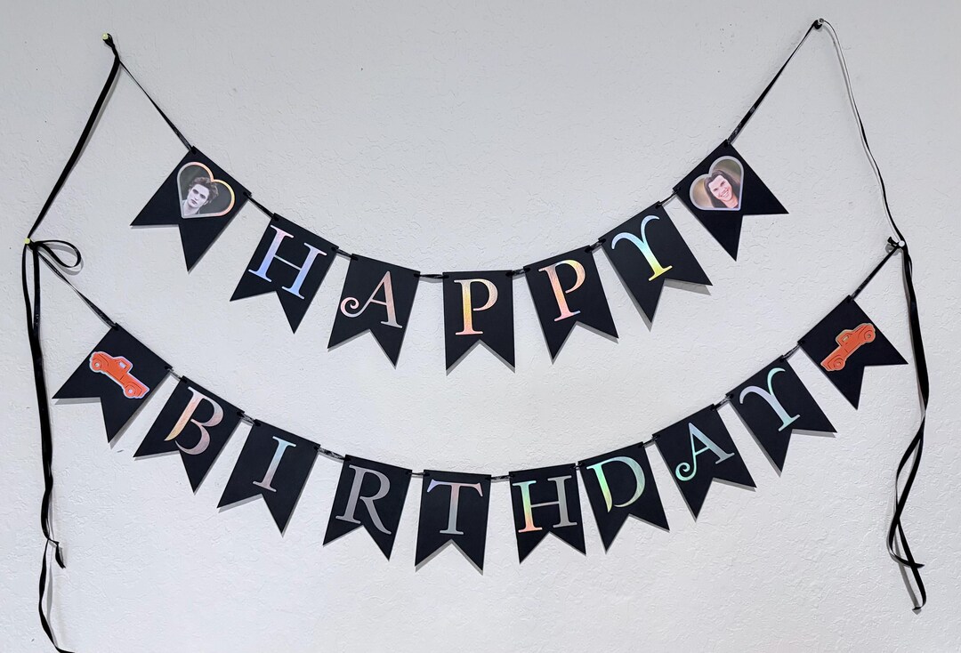 Twilight Themed Happy Birthday Banner - Etsy