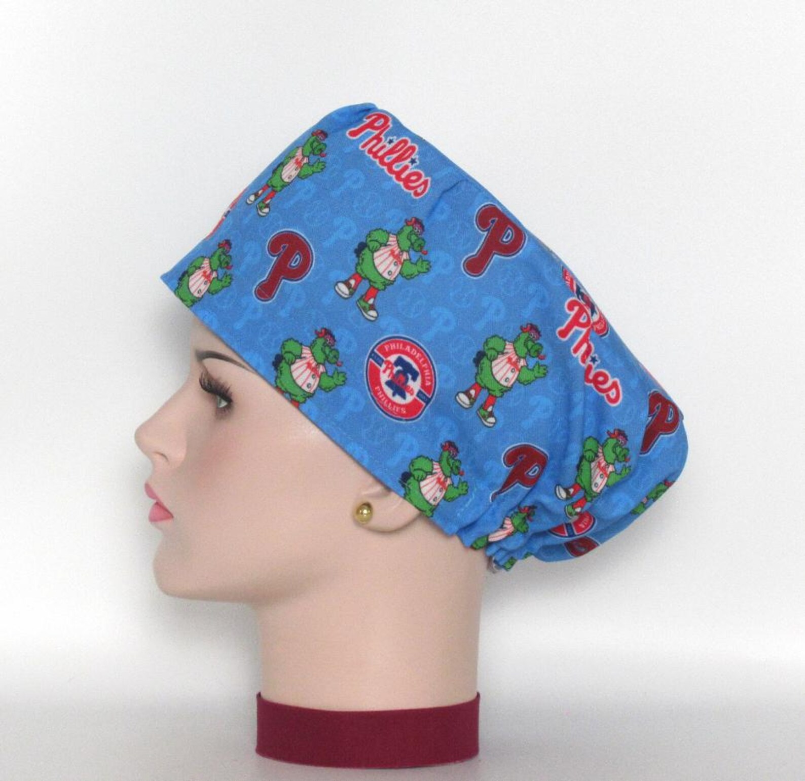 Phillies Phanatic Euro Scrub Hat: Adjustable Medical Cap - Etsy