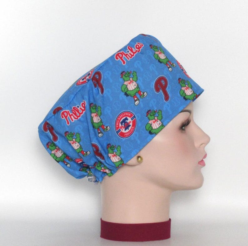 Phillies Phanatic Euro Scrub Hat: Adjustable Medical Cap - Etsy
