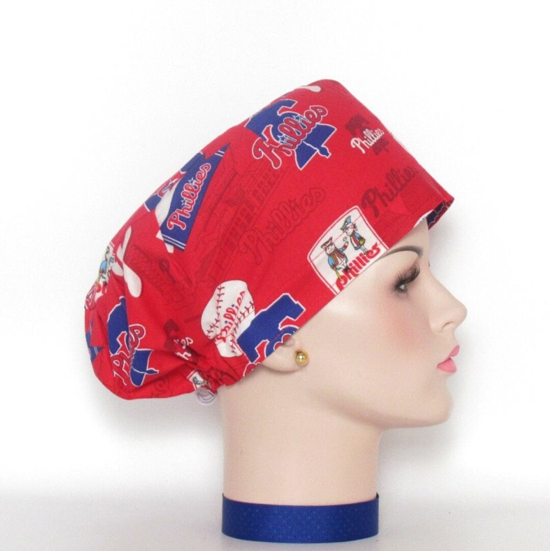 Philadelphia Phillies Scrub Hat: Euro Style Cotton Medical Cap ...