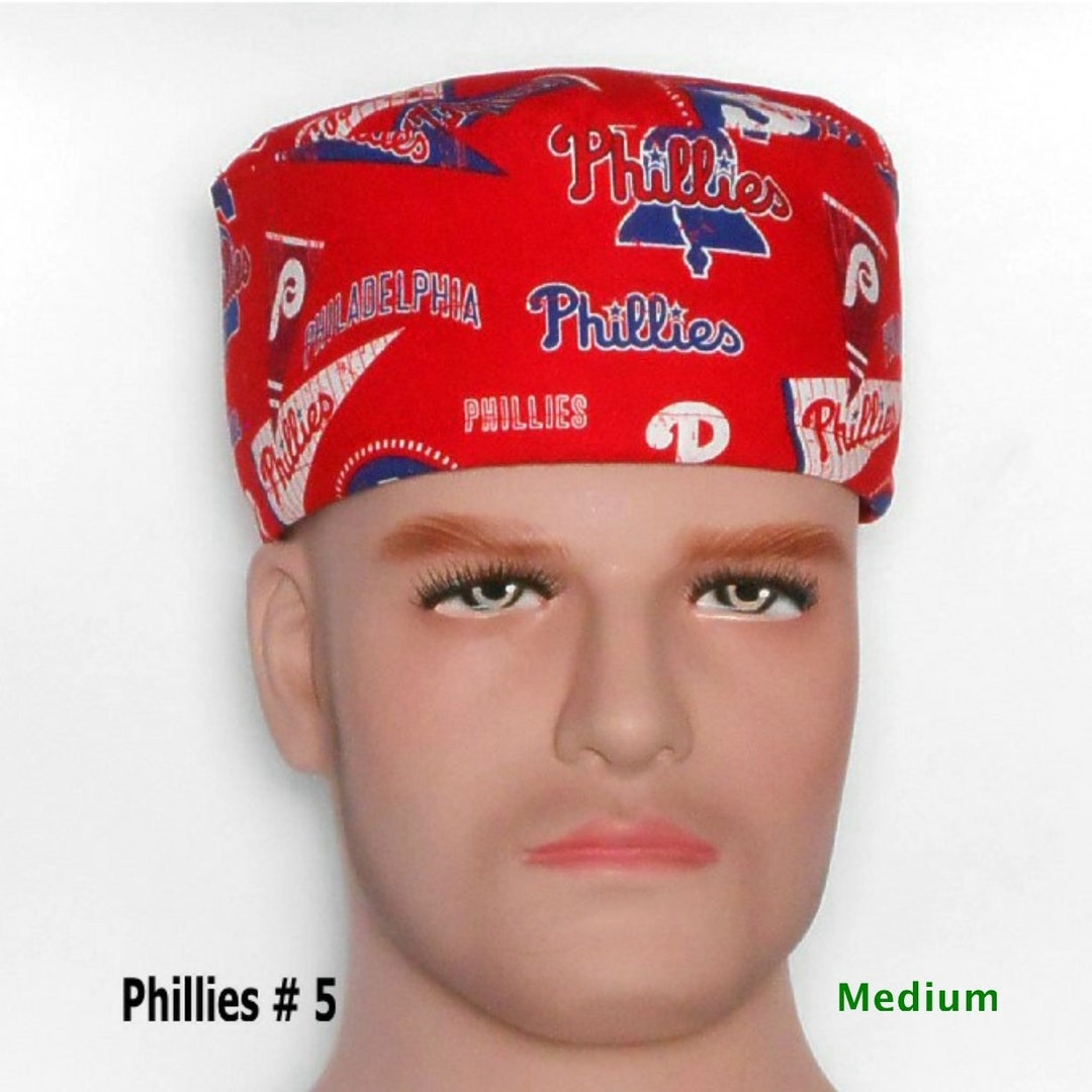 Philadelphia Phillies MEDIUM Mens Scrub Hat/red, Pennants, Liberty Bell ...