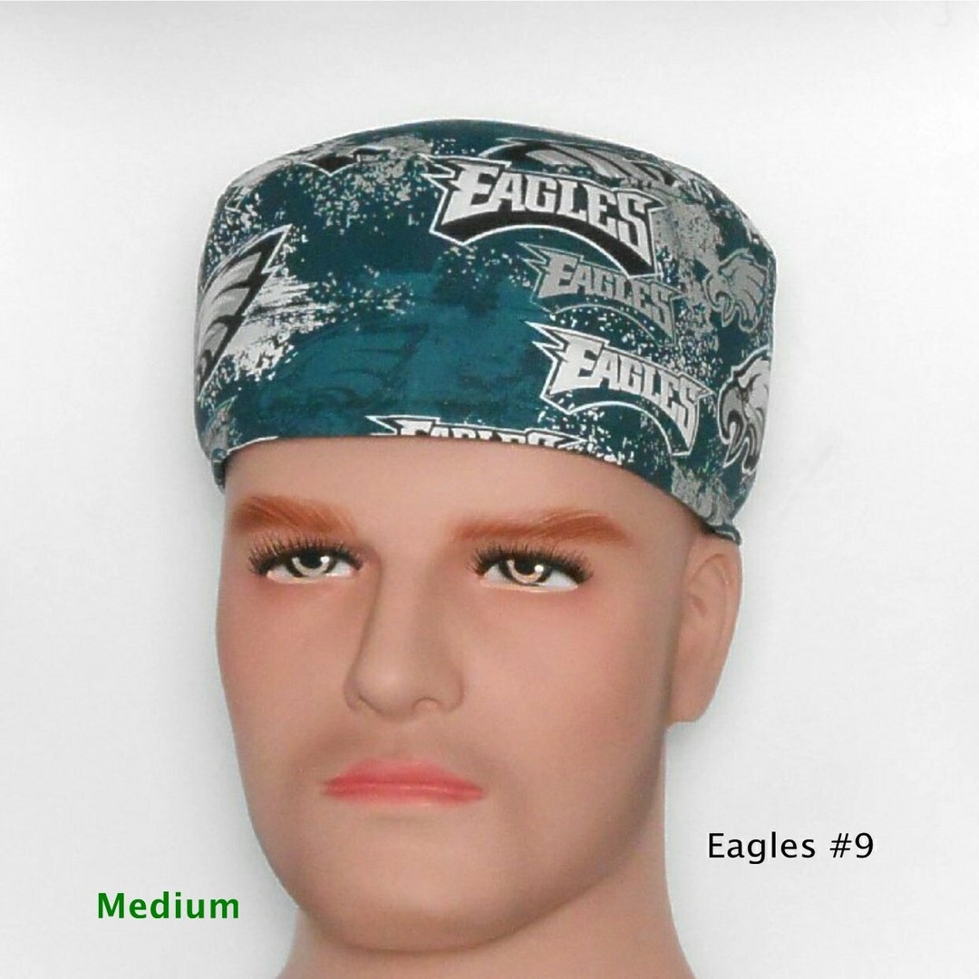 Philadelphia Eagles Mens Cotton Scrub Hats/mens Green Scrub Hat/mens Adjustable Hats/mens ...