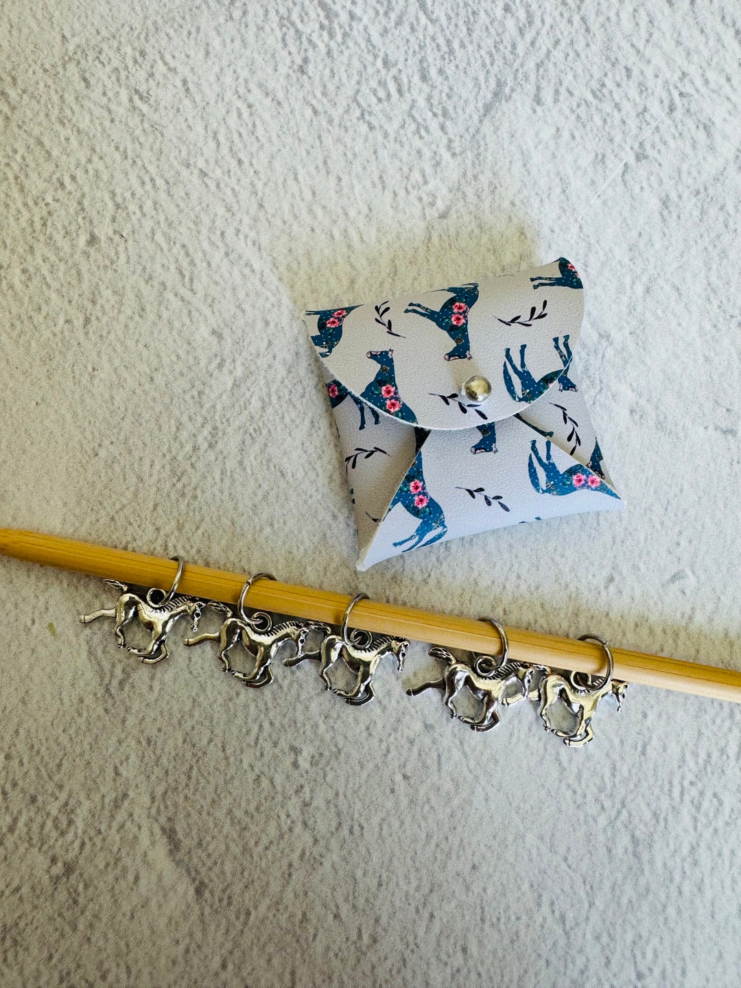 Horse Racing Stitch Markers // SET of FIVE // Knit or Crochet - Etsy