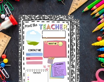 Meet the Teacher Instant Printable . Digital Download . Instant ...