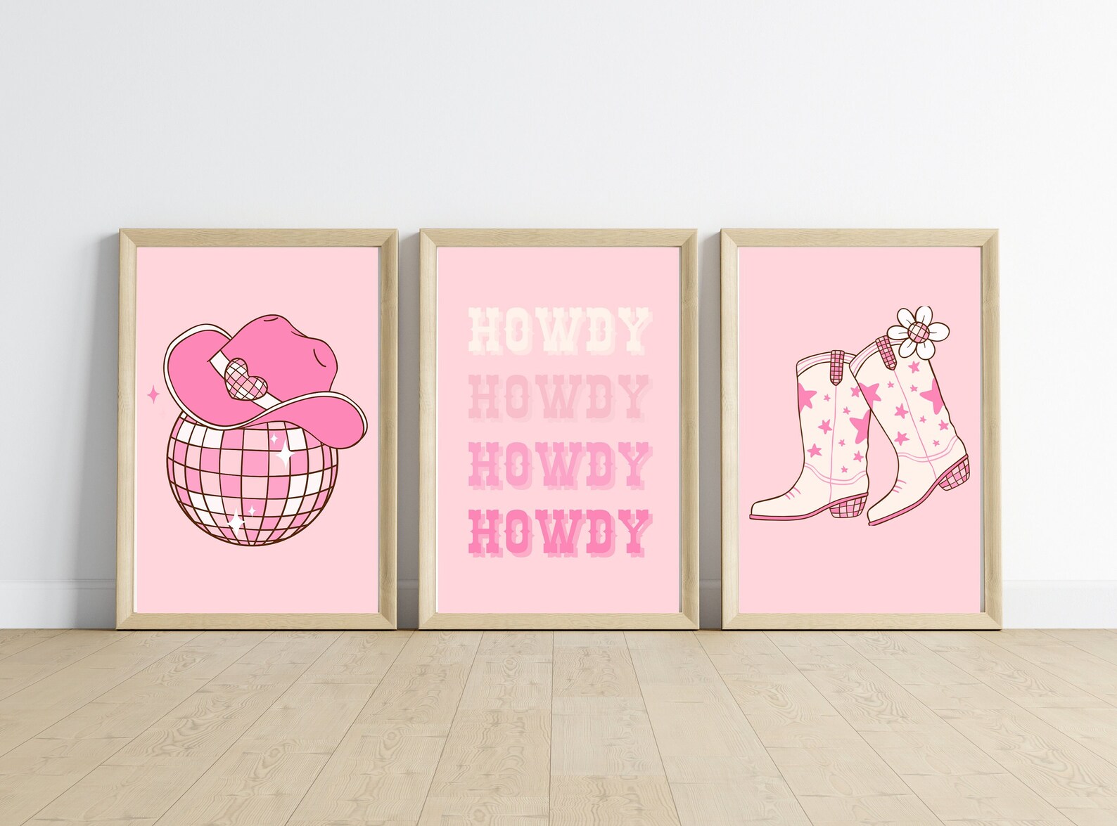 Disco Cowgirl, Boots, Howdy, Dorm Wall Art, Wall Art, 16"x20", 11"x 14 ...