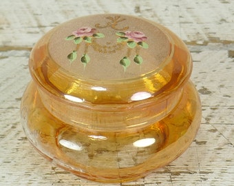 Glass powder box | Etsy