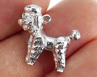 Sterling Silver Poodle Charm/pendant 8.4g - Etsy
