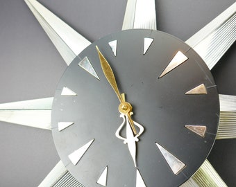 Mid Century Sputnik Clock - Etsy