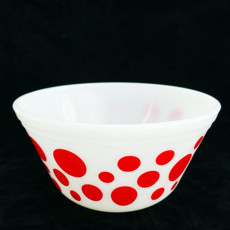 Fire King Red Dot - Etsy