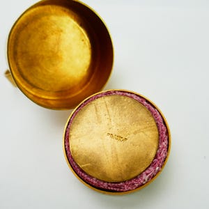 Antique Religious Reliquary Relic Finger Holder Thread "brass Seal ...