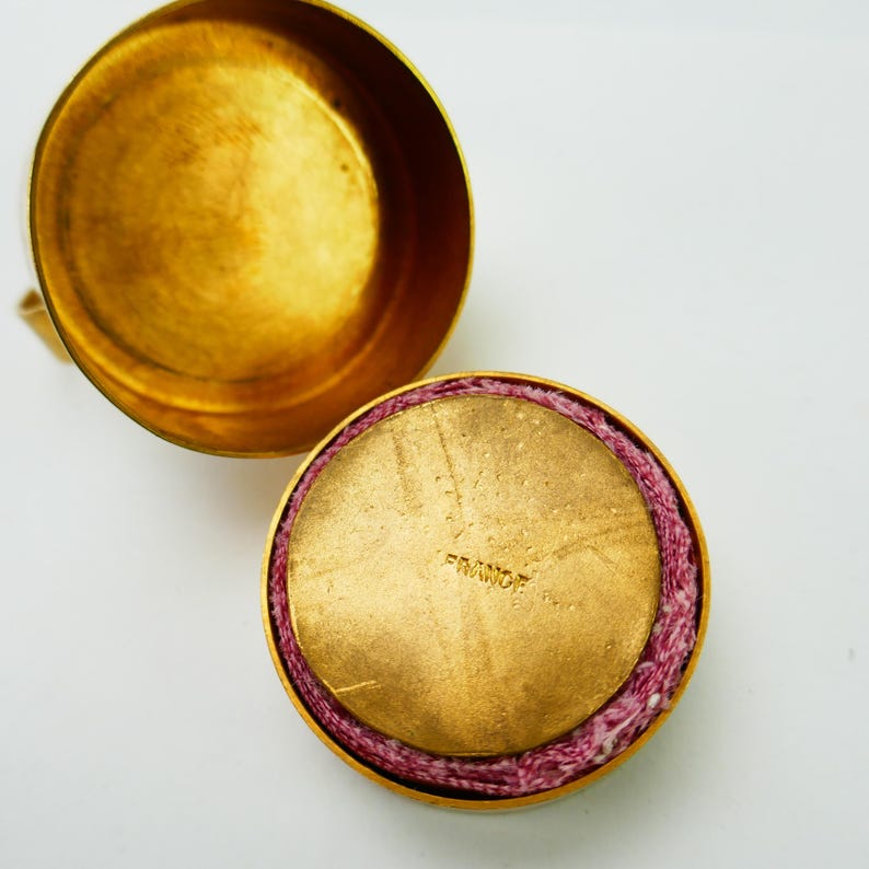 Antique Religious Reliquary Relic Finger Holder Thread "brass Seal ...