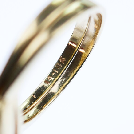 Vintage 14K Yellow gold Ring high setting diamond Siz… - Gem