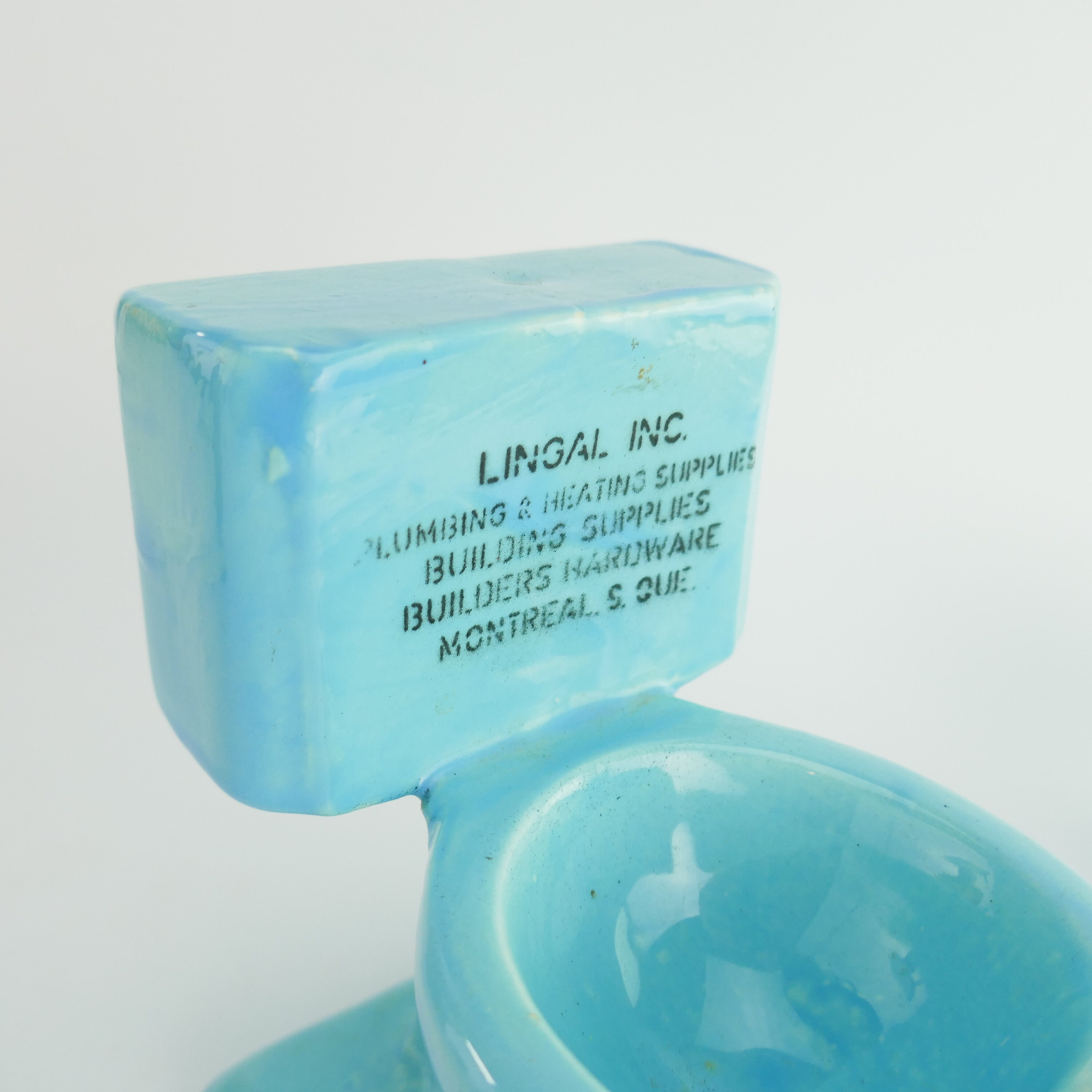 Montreal Lingal Inc. Vintage Toilet Bath Ashtray Plumbers Supply ...